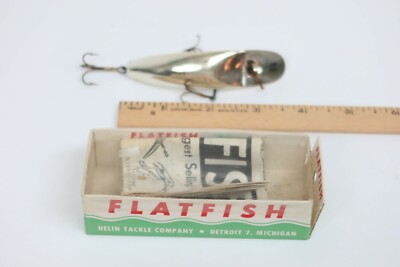 Vintage Flatfish Helin Tackle T4 GPL Great Fishing Lure | eBay