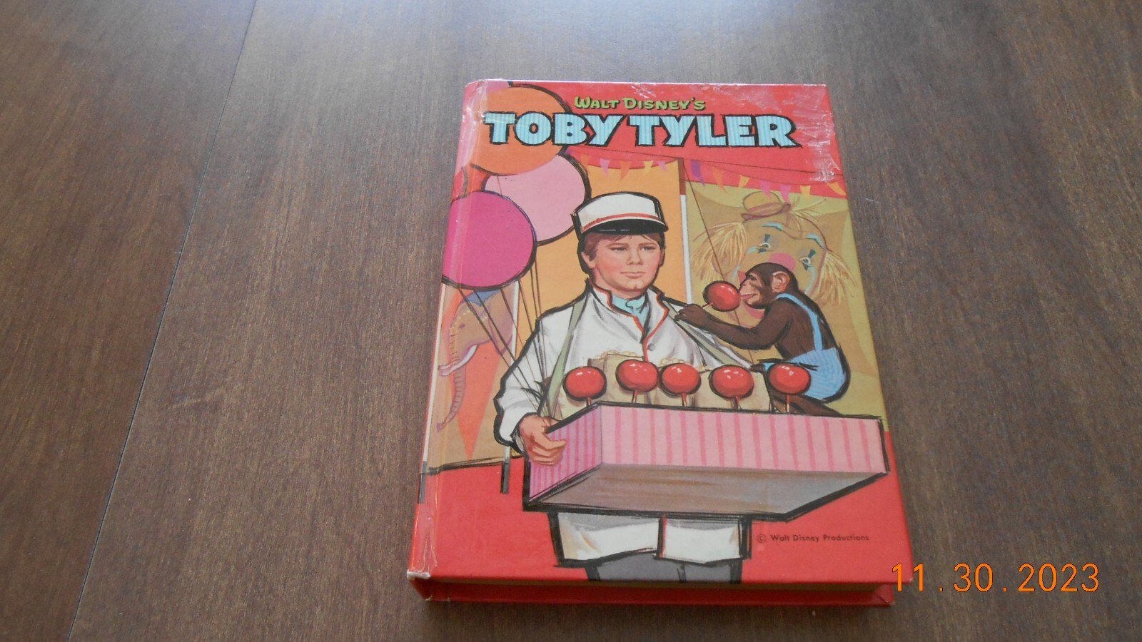 Vintage Walt Disney's Toby Tyler Hardcover Book Copywright 1960 ...