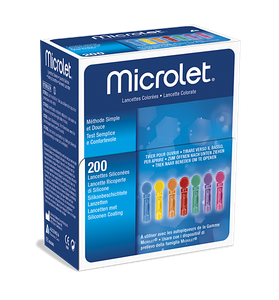 Bayer Contour Ascensia Microlet Lancets Box of 200 **BRAND NEW & SEALED ...