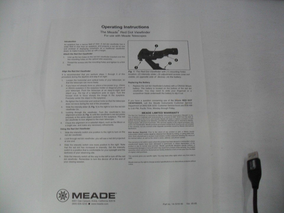 Meade DS Telescope with Autostar computer controller | eBay