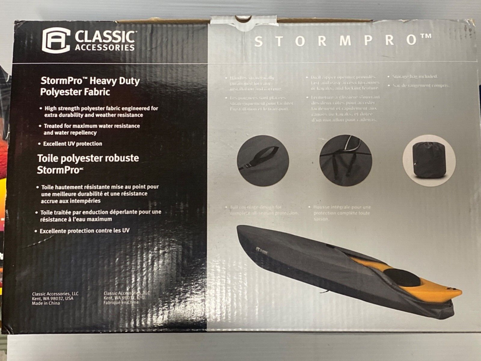 BRAND NEW Classic Accessories StormPro Kayak & Canoe Cover Fits Up To ...