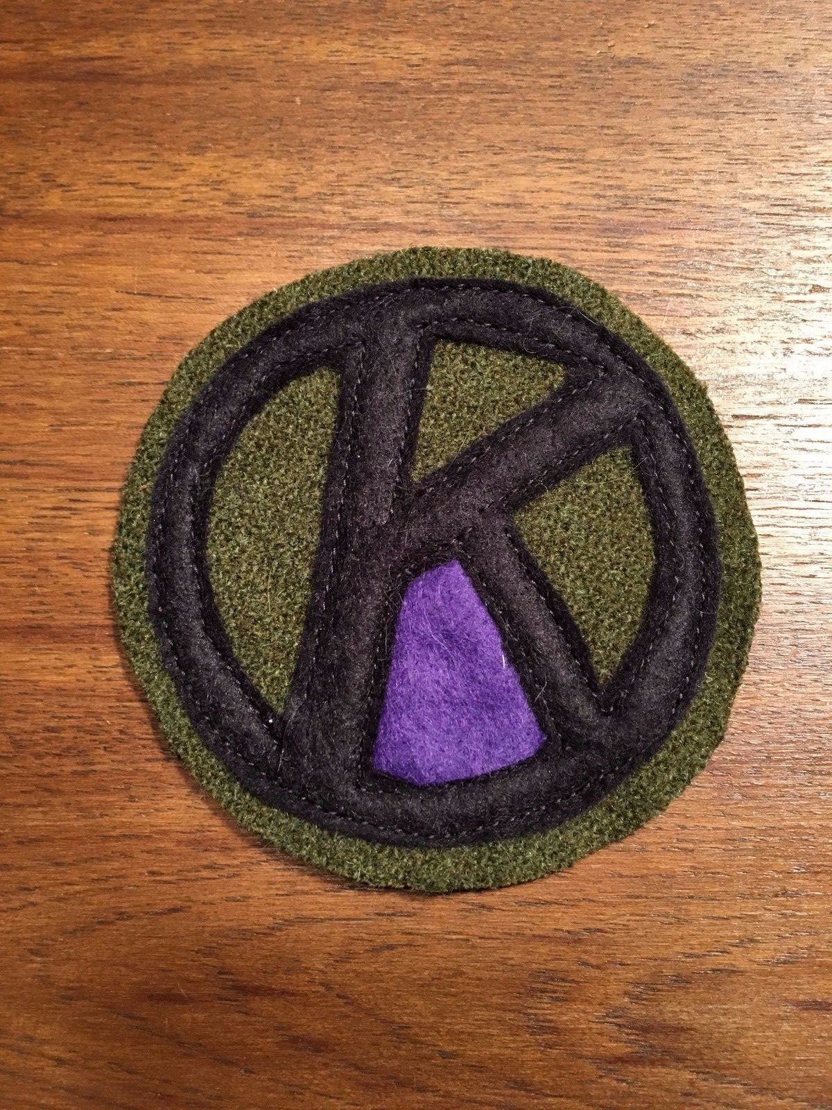 WWI US Army patch 95th Division MG patch AEF wool | eBay