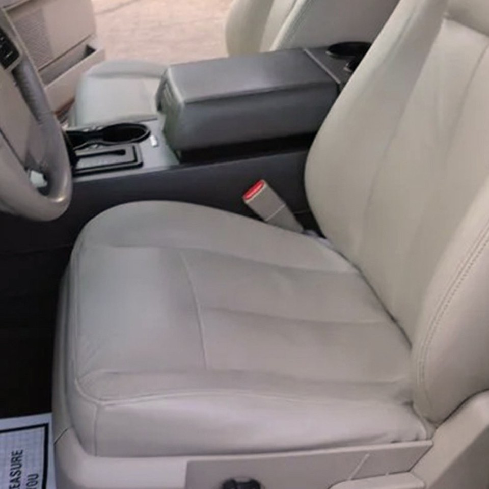 Left Bottom Perforated Leather Seat Cover TAN For Ford Expedition 2015 ...
