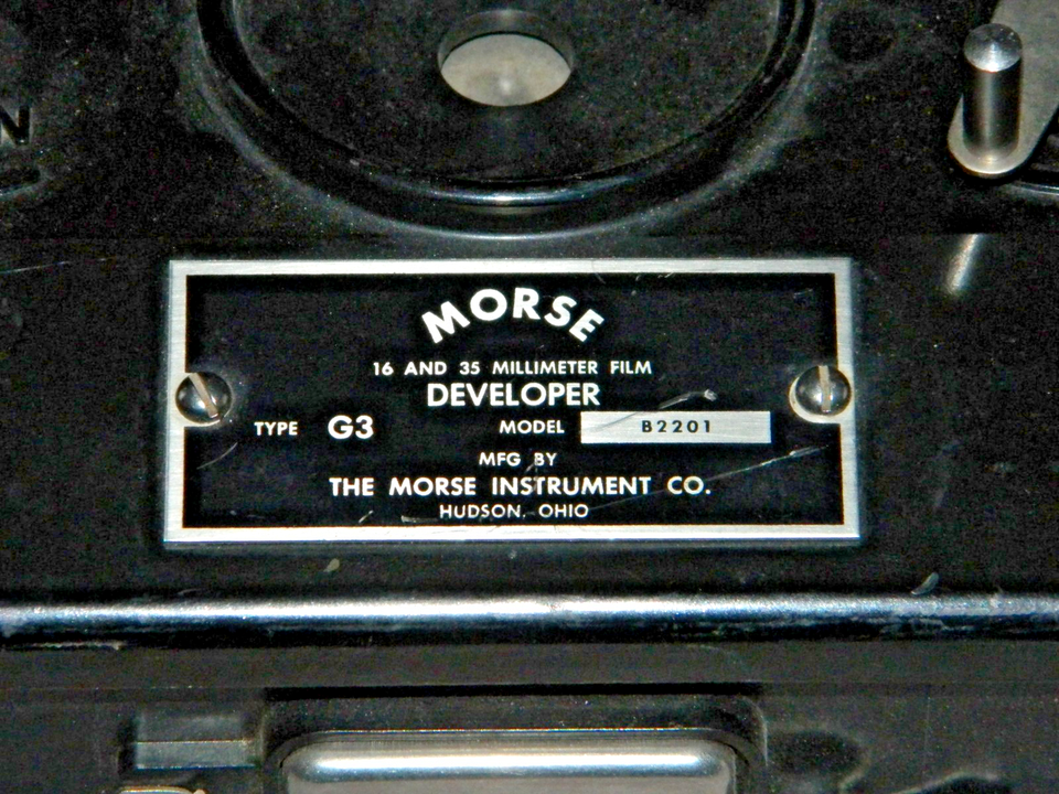 Morse G3 Model B2201 16mm & 35mm Movie Film Developer Tank for PARTS or ...