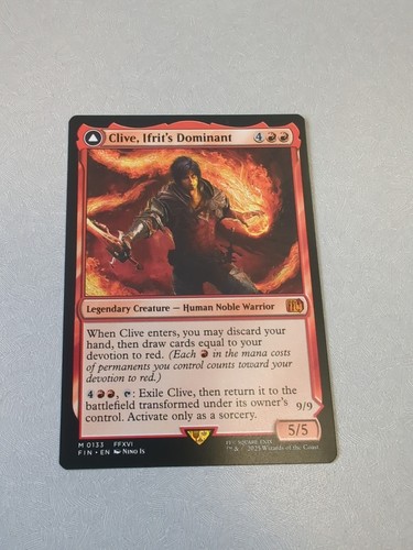 Clive, Ifrit's Dominant - FINAL FANTASY MTG NM 0133 Magic The Gathering ...