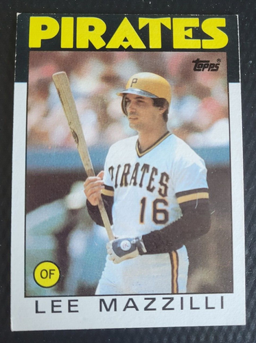 1986 Topps TCG Outfielder LEE MAZZILLI Pittsburgh Pirates MLB Baseball ...
