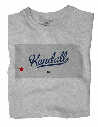 Kendall Kansas KS T-Shirt MAP | eBay