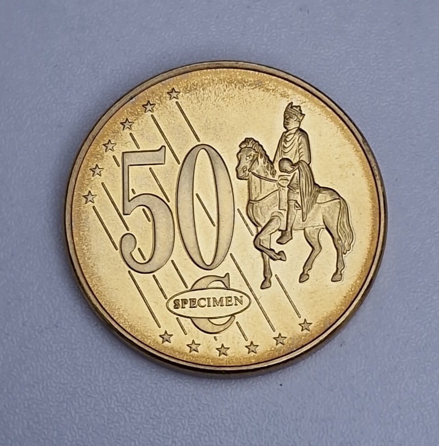 50 Euro Cents 2005 Trial Probe Specimen Excellent Condition Coin Monaco ...