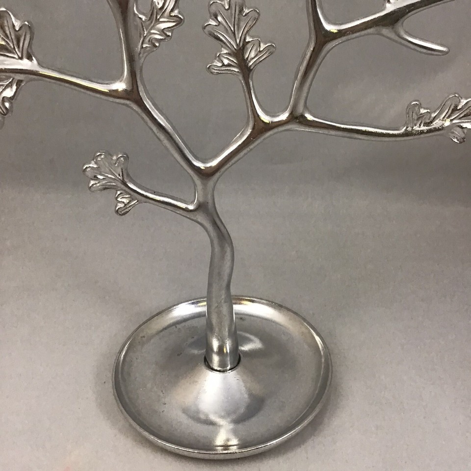 Silver Tone Decorative Metal Tree Figurine | eBay