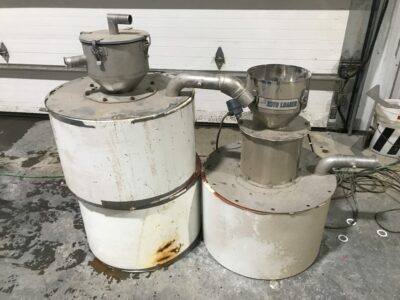 Kawata Plastic Pellet/Resin Dryer Auto Loaders/Hoppers w/ 21.5" ID ...