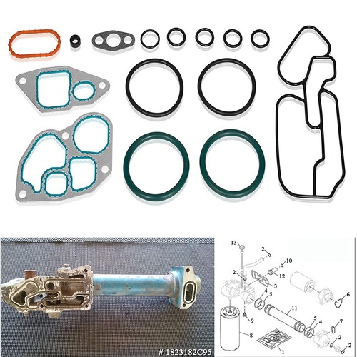 15X Oil Cooler Gasket Kit for 1993-1997 Navistar International DT466E ...