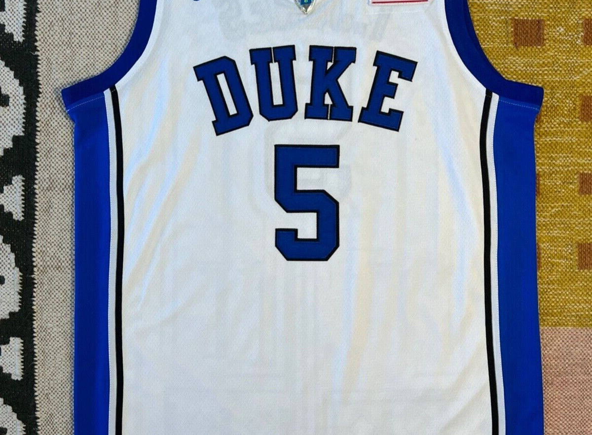 Tyus Jones Signed Autograph Duke Blue Devils NCAA Jersey NBA USA ...