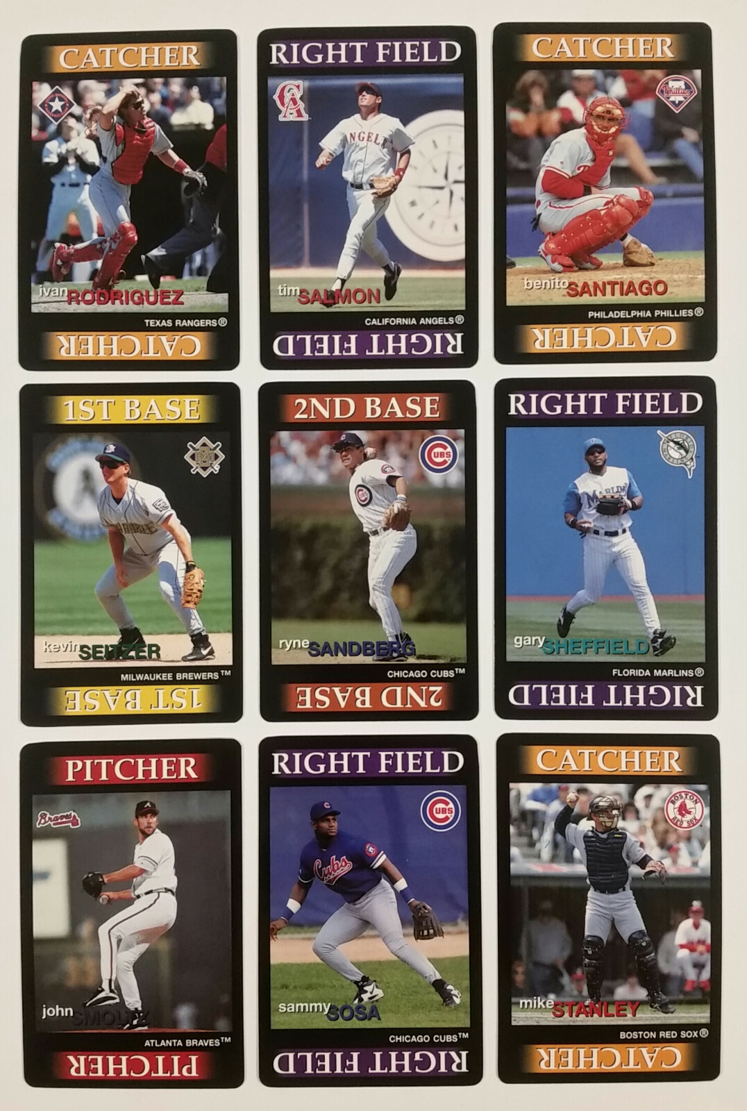 1996 Team Out! Baseball Card Game CCG *Pick Your Player* 10+ Items Ship ...