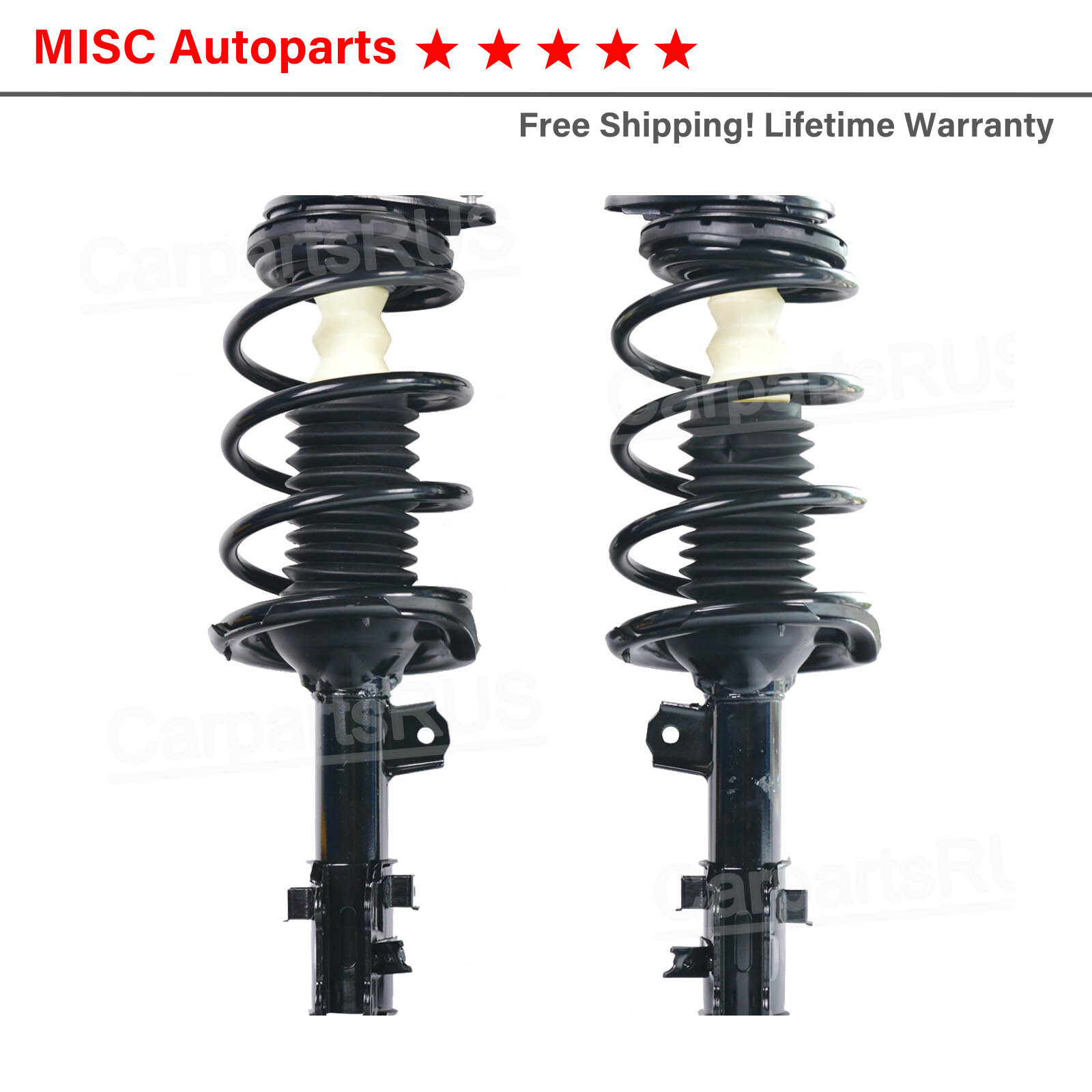 Front Pair Complete Struts & Coil Spring Assembly for 2006 - 2011 KIA ...