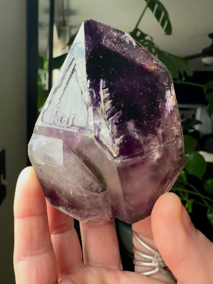 DT Amethyst specimen/Skeletal/Clay inclusion LARGE | eBay