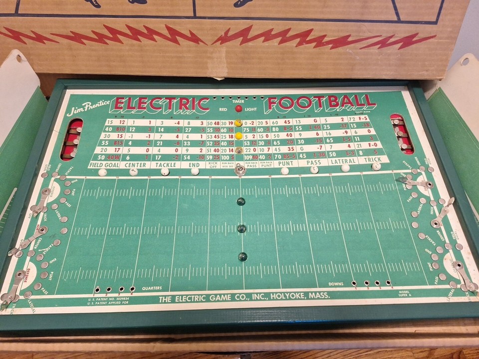 1970's Jim Prentice Electric Football Game Model Super A | eBay