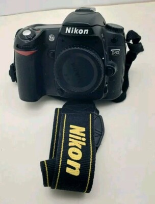 Nikon D80 10.2MP Digital SLR Camera Body 22,132 Shutter Count | eBay