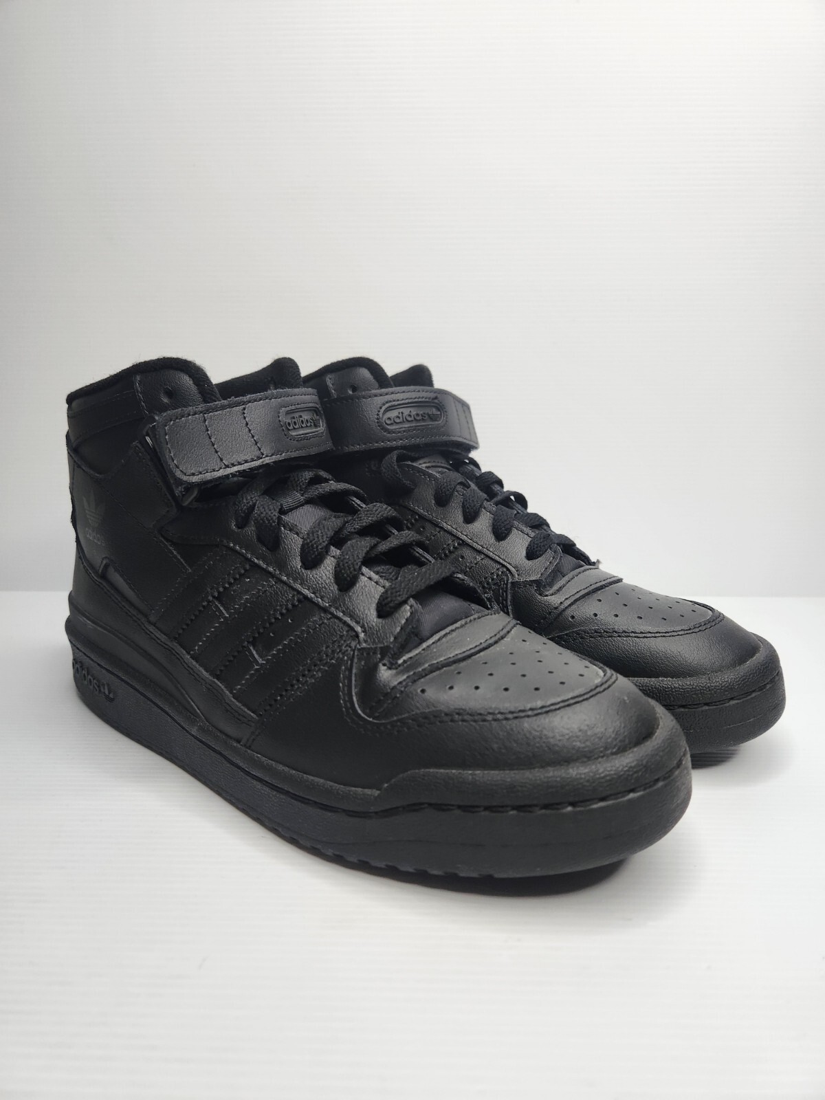 Adidas Originals Forum Mid Triple Black GV9767 NEW Men's US 8 FREE ...