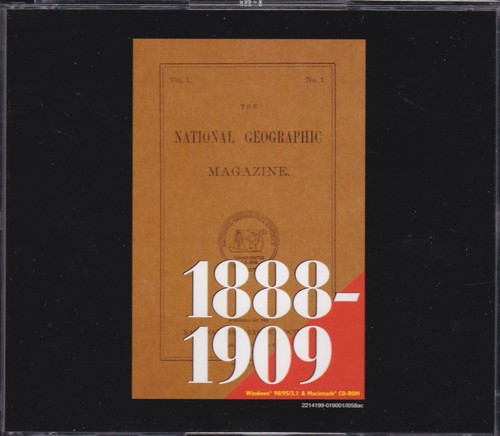 EARLY YEARS OF NATIONAL GEOGRAPHIC MAGAZINES 1888-1909-4 CD'S--Vintage ...