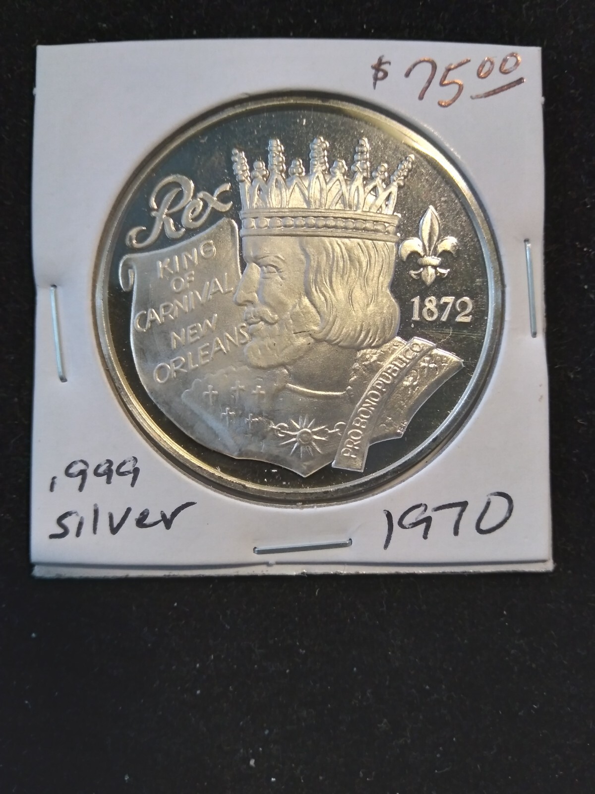 1970 Rex .999 Silver Doubloon - Mardi Gras | eBay