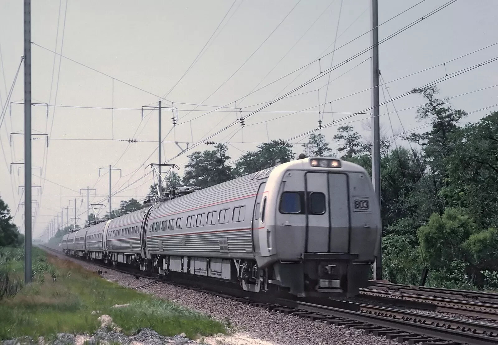 PC 803 Metroliner Test Train at Harman, MD Jun 28 1969 8 x 10 Photo | eBay