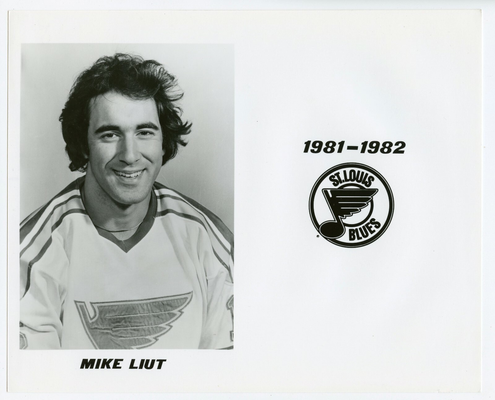 HTF 1981-82 Mike Liut St. Louis Blues NHL Original Player Press Photo 8 ...