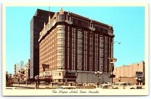Reno Nevada~Downtown Mapes Hotel~Sky Room~1966 Postcard | eBay