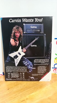 CARVIN GUITARS AMPS MATT THOR ROUGH CUTT 1987 GUITAR PRINT AD 11 X 8.5 ...
