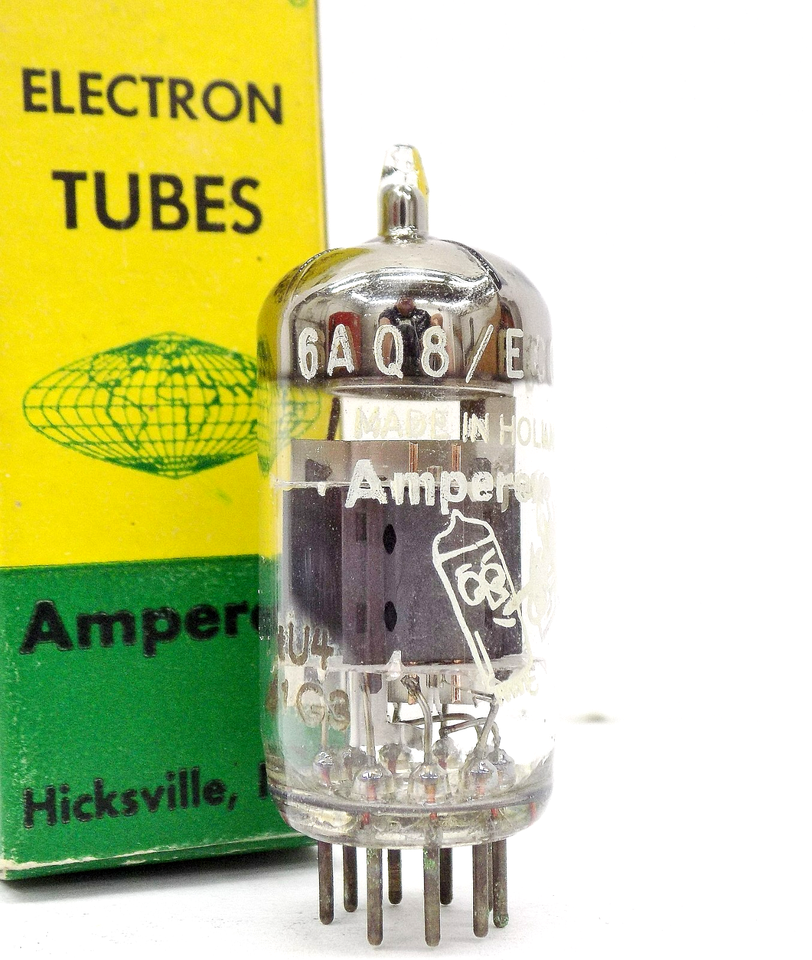Mint, Strong & Balanced New-Old-Stock 1961 Amperex 6AQ8/ECC85 Vacuum Tube | eBay