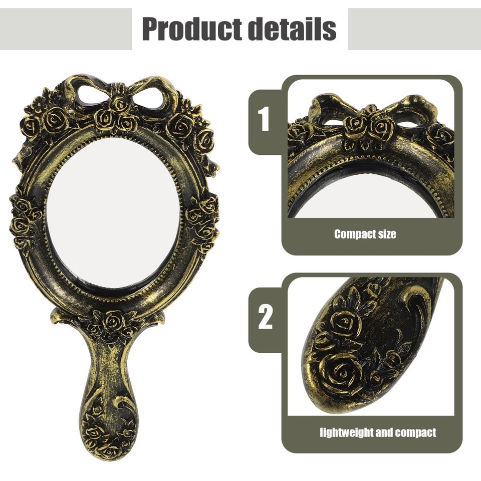 Convenient Gothic Compact Mirror For Women And Men Cute Hand Held ...