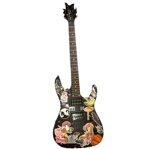 Dean Vendetta 6 Strings Black Sticker Punk Electric Guitar -Tested ...