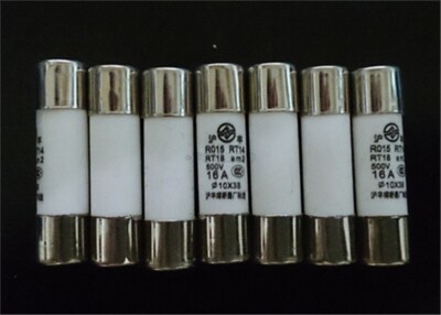 New 20Pcs Ceramic Fuse 16A 500V R015 For RT18 RT14 10X38MM la | eBay
