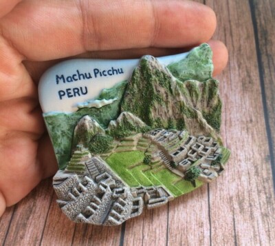 Machu Picchu Peru Souvenir 3D Resin Fridge Travel Magnet 7 Wonders of ...
