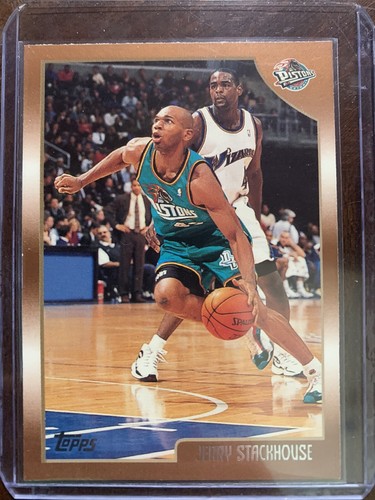 1998 Topps #10 Jerry Stackhouse - Detroit Pistons | eBay