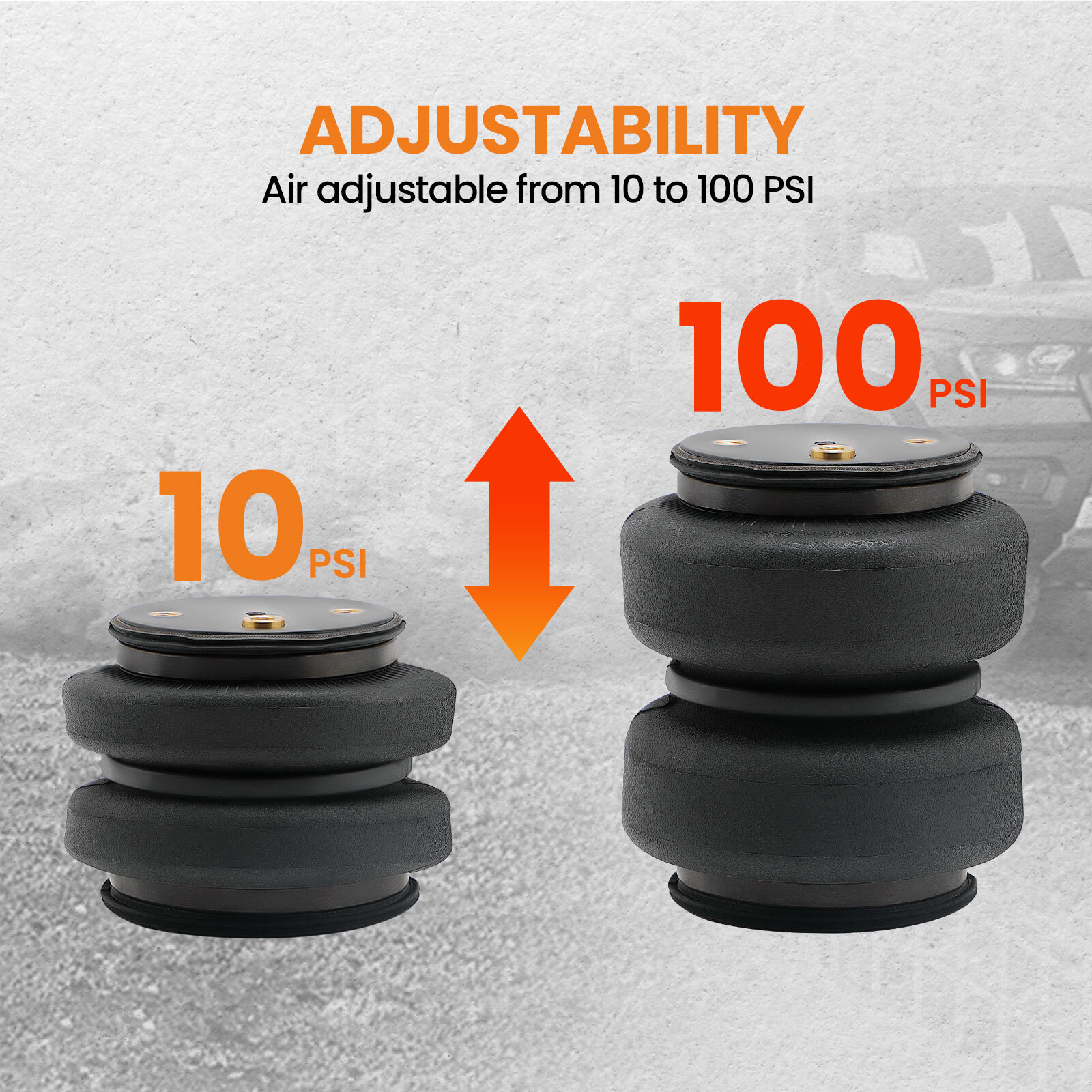 Rear Air Helper Spring Bag Kit For Ford F250 350 450 Super Duty 2017-24 ...