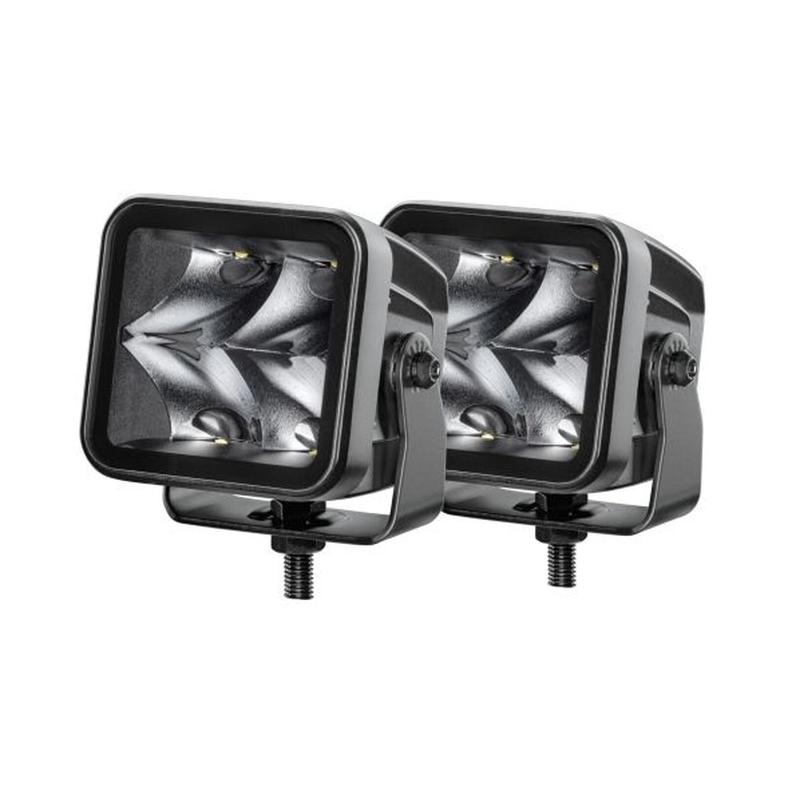 Hella Black Magic LED Cube Spotlight Kit 3.2in 12V 24V 40W 1FA 358 176 ...