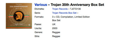 Various - Trojan 35th Anniversary Box Set (3xCD, Comp, Ltd + Box) | eBay