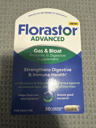 Florastor advanced gas & bloat Relieves Gas & Bloating Exp. 09/2025 | eBay