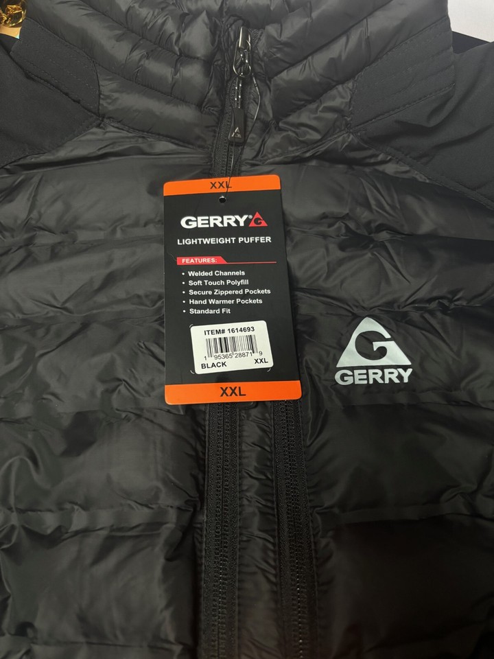 GERRY Mens Lightweight Puffer Jacket (Black, XXL) NWT | eBay