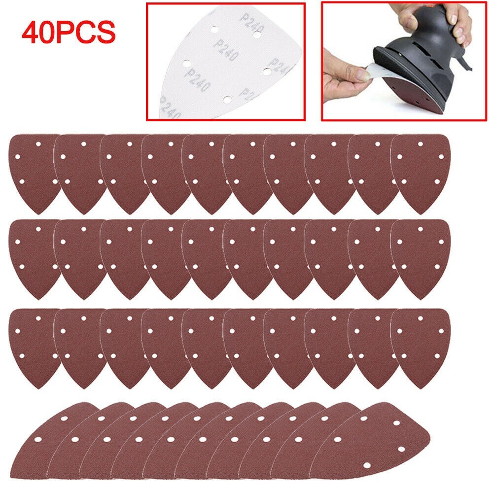 40X Mixed Mouse Sanding Sheets For Black and Decker Palm Sander Pads ...