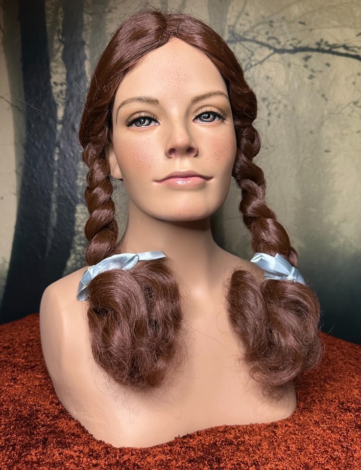 Smiling Female Mannequin Wig Bust w Freckles Natural Vintage 60s Head ...