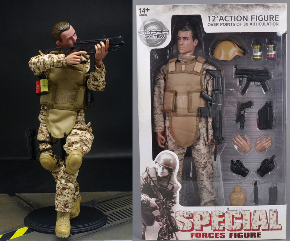12'' American Military Soldiers Special Forces Army Man Action Figures ...
