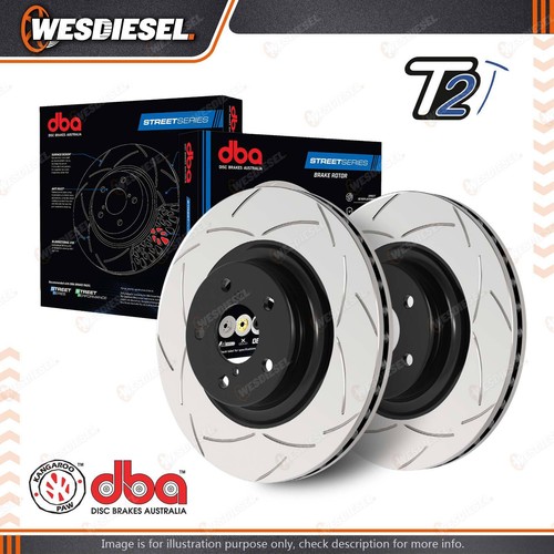 2Pcs DBA Street Series Patented T2 Slot Design Front Disc Brake Rotors ...