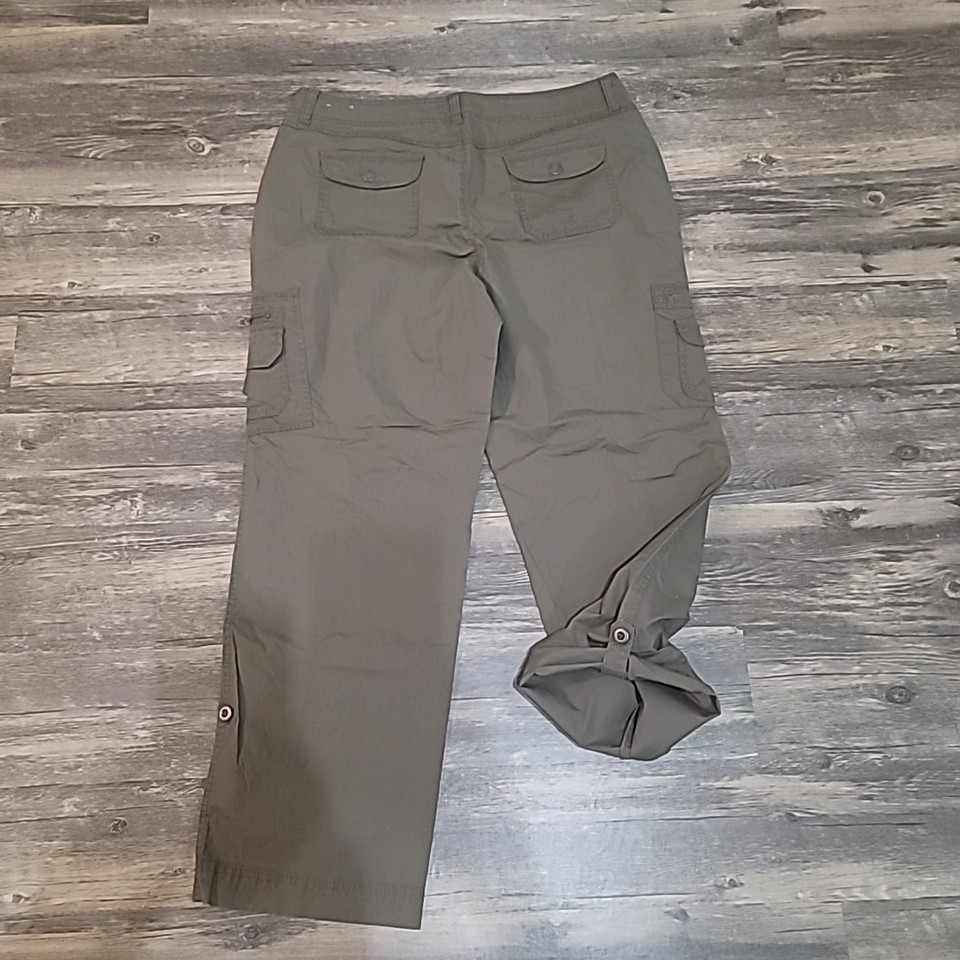 Khakis & Co Cargo Pants Sz 16~ 36" W x 31" L Olive Green | eBay
