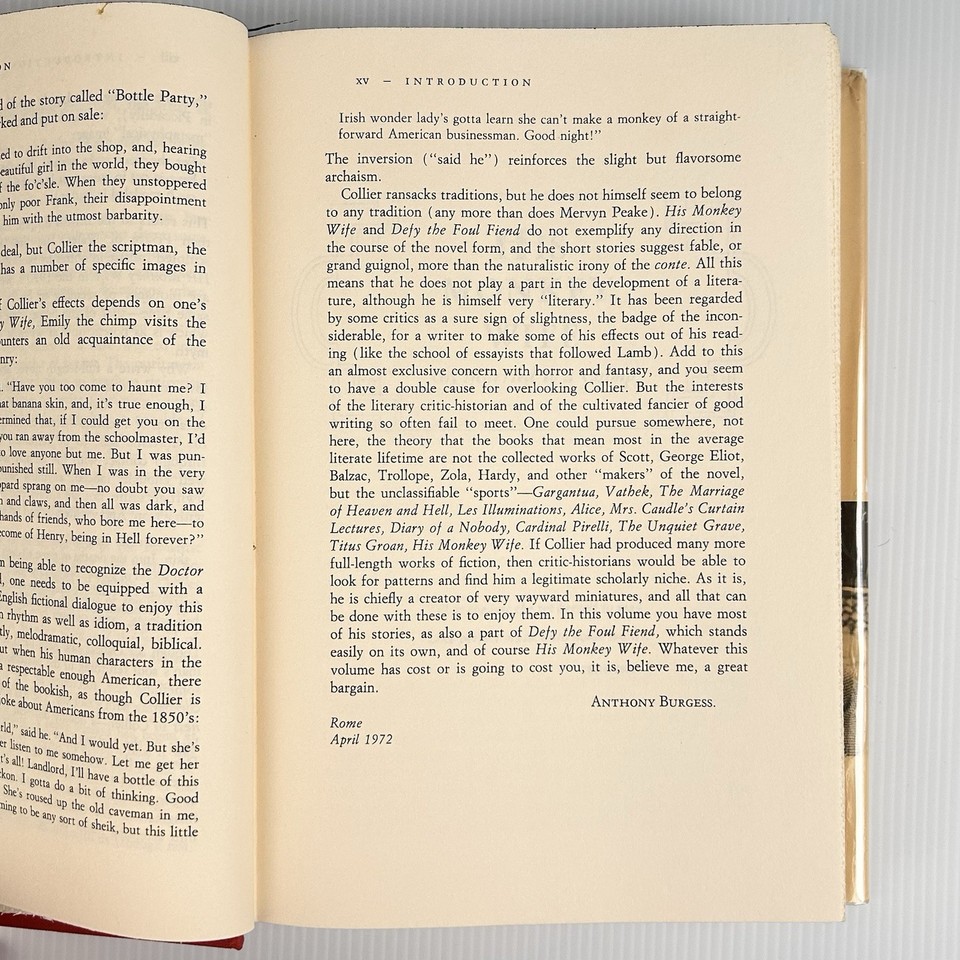 The John Collier Reader 1972 Hardcover Dustjacket Short Stories His ...