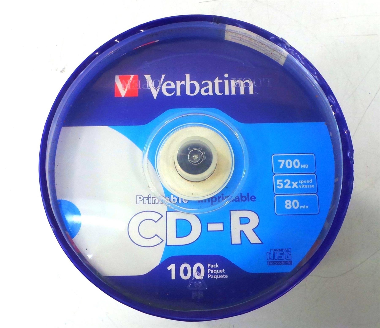 VERBATIM CD-R CDR 52X 700MB Printable 100 - Free Shipping | eBay