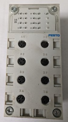 Festo CPX-AB-8-M8X2-4POL Connection Block w/CPX-GE-EV Interlinking ...