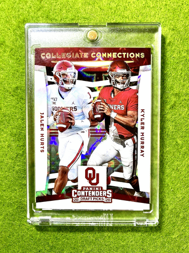 Jalen Hurts GALACTIC PRIZM ROOKIE CARD Kyler Murray SSP 2020 JALEN ...