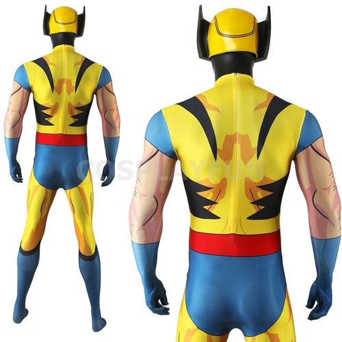 Wolverine Costume X-Men 97 Cosplay Logan Bodysuit for Kid Adult ...