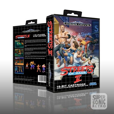 Streets of Rage 2 Custom Cover Sega Mega Drive Box Art Replacement ...